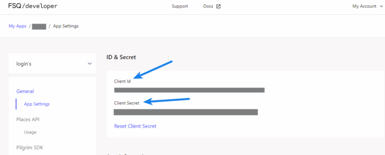How To Get Foursquare Client Id And Secret Heateor Support Documents